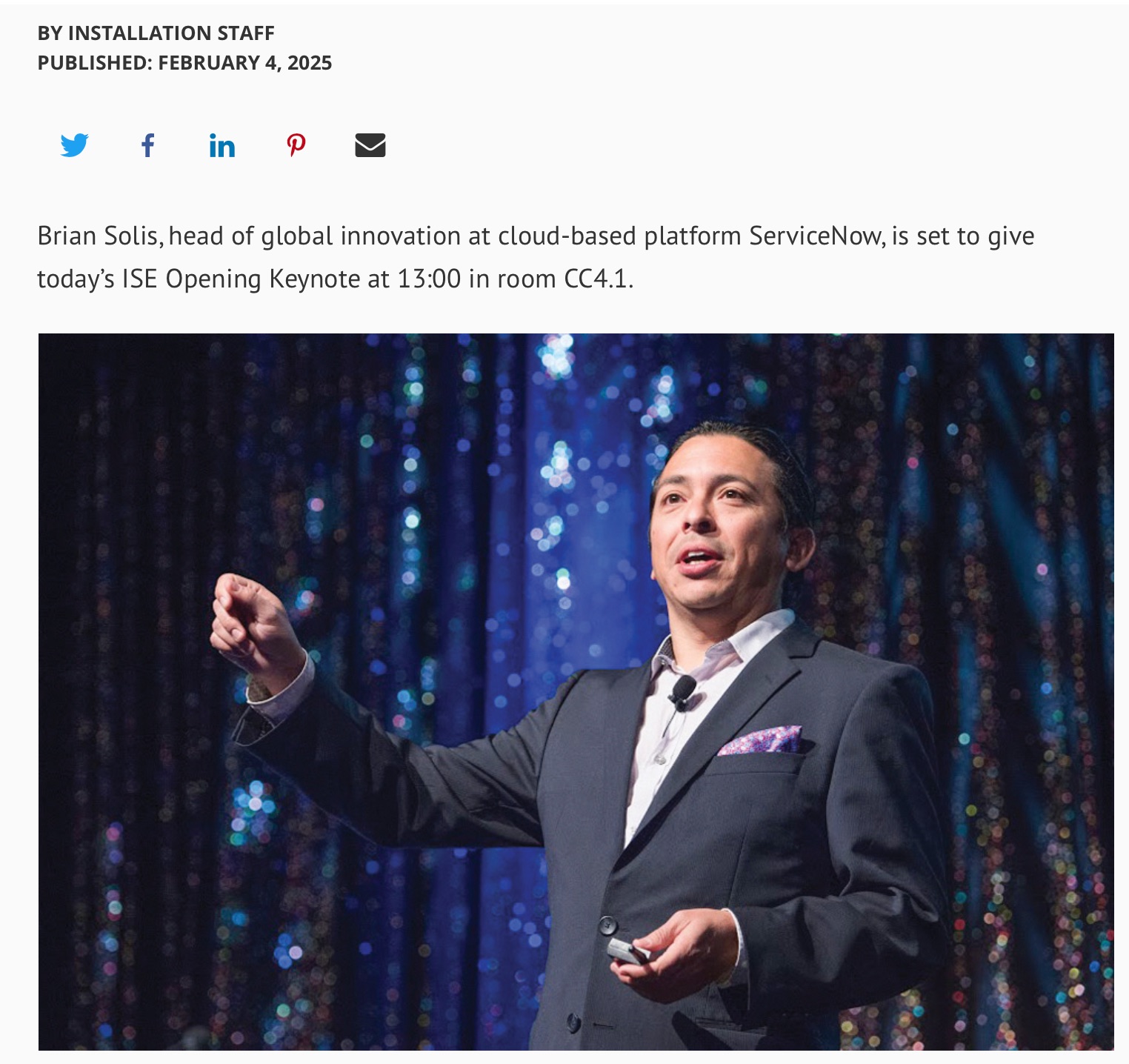 Integrated Systems Europe: Brian Solis’ Opening Keynote to address why ...